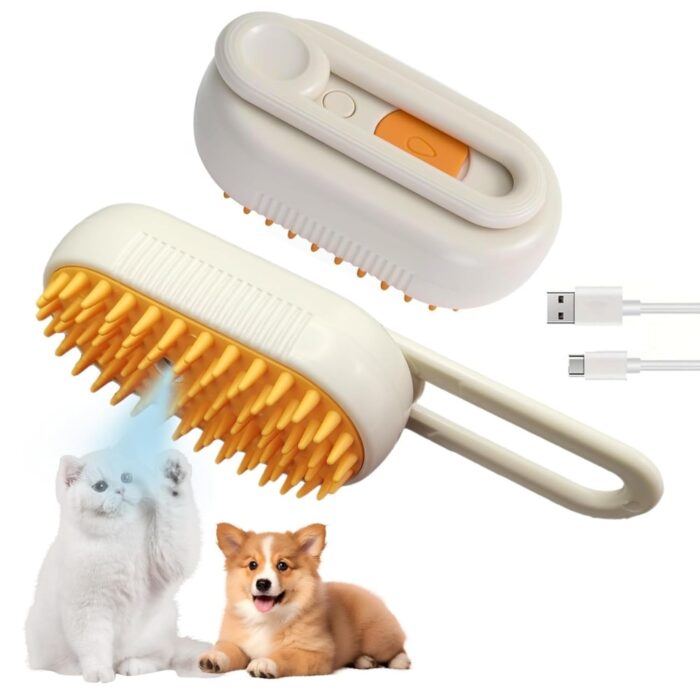 Perie 3 in 1 StartONTeam cu Vapori, Silicon Moale, Dozator Apa ...